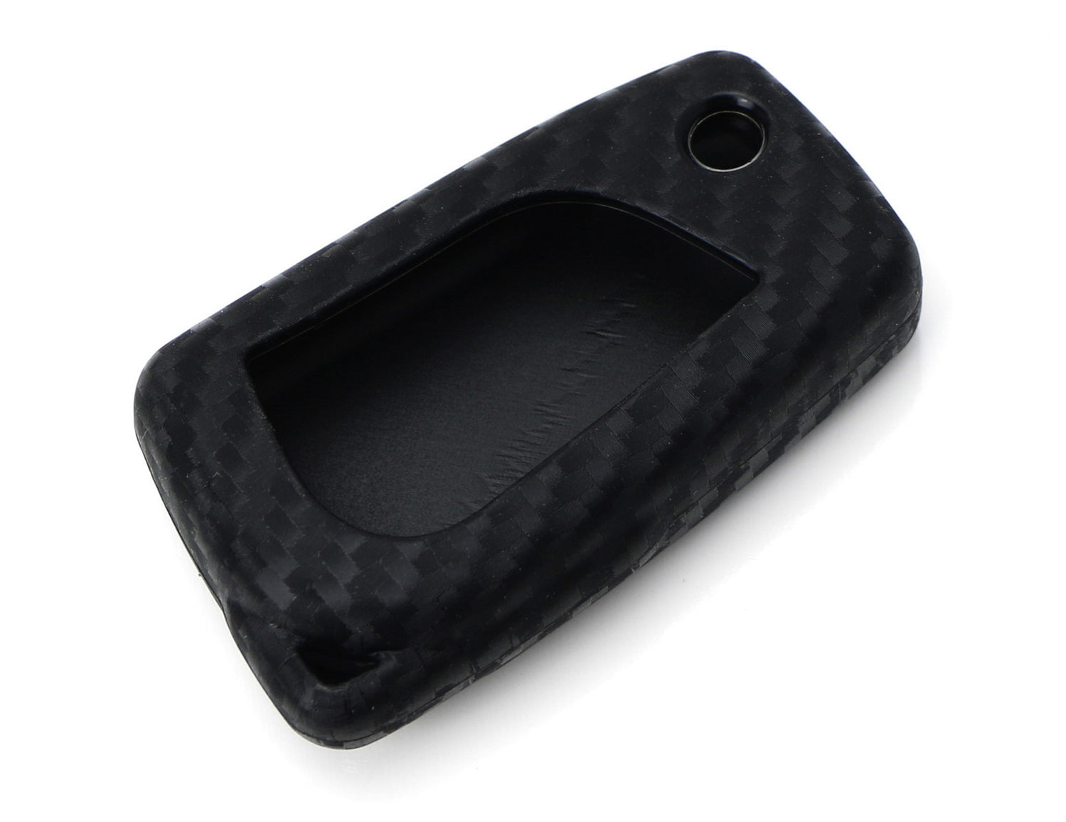 Carbon Fiber Soft Silicone Key Fob Cover For 2018-up Toyota Camry Flip ...