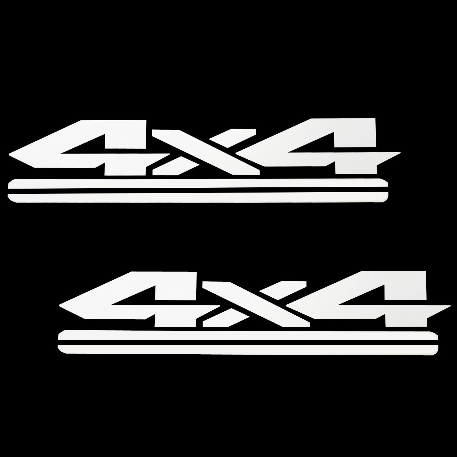 Gloss White 4x4 Off-Road Vinyl Decal Sticker For Dodge Chevy GMC Ford ...