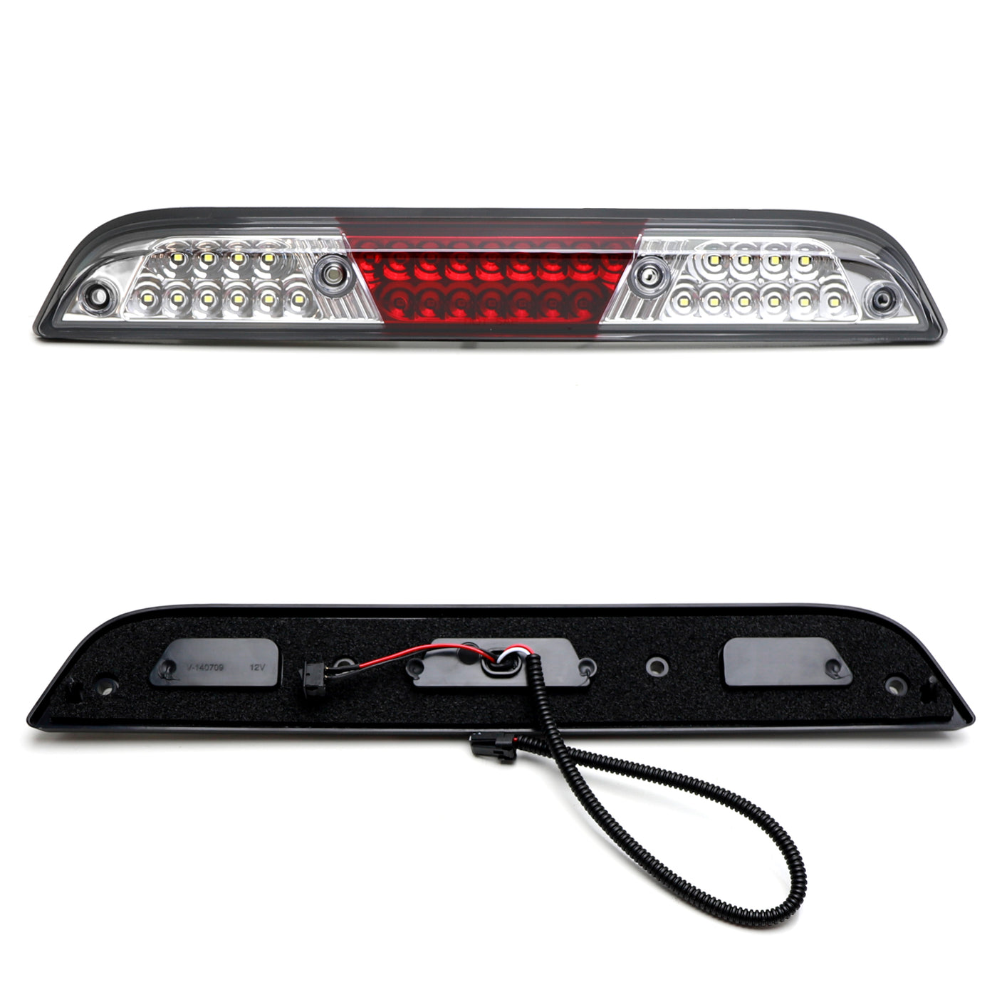 Clear/Red F1 Strobe LED High Mount 3rd Brake Light For 2015-20 F150, F — iJDMTOY.com