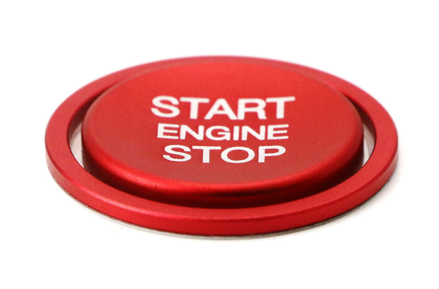 R-Line RS Style Red Aluminum Keyless Engine Push Start Button w/Ring T ...