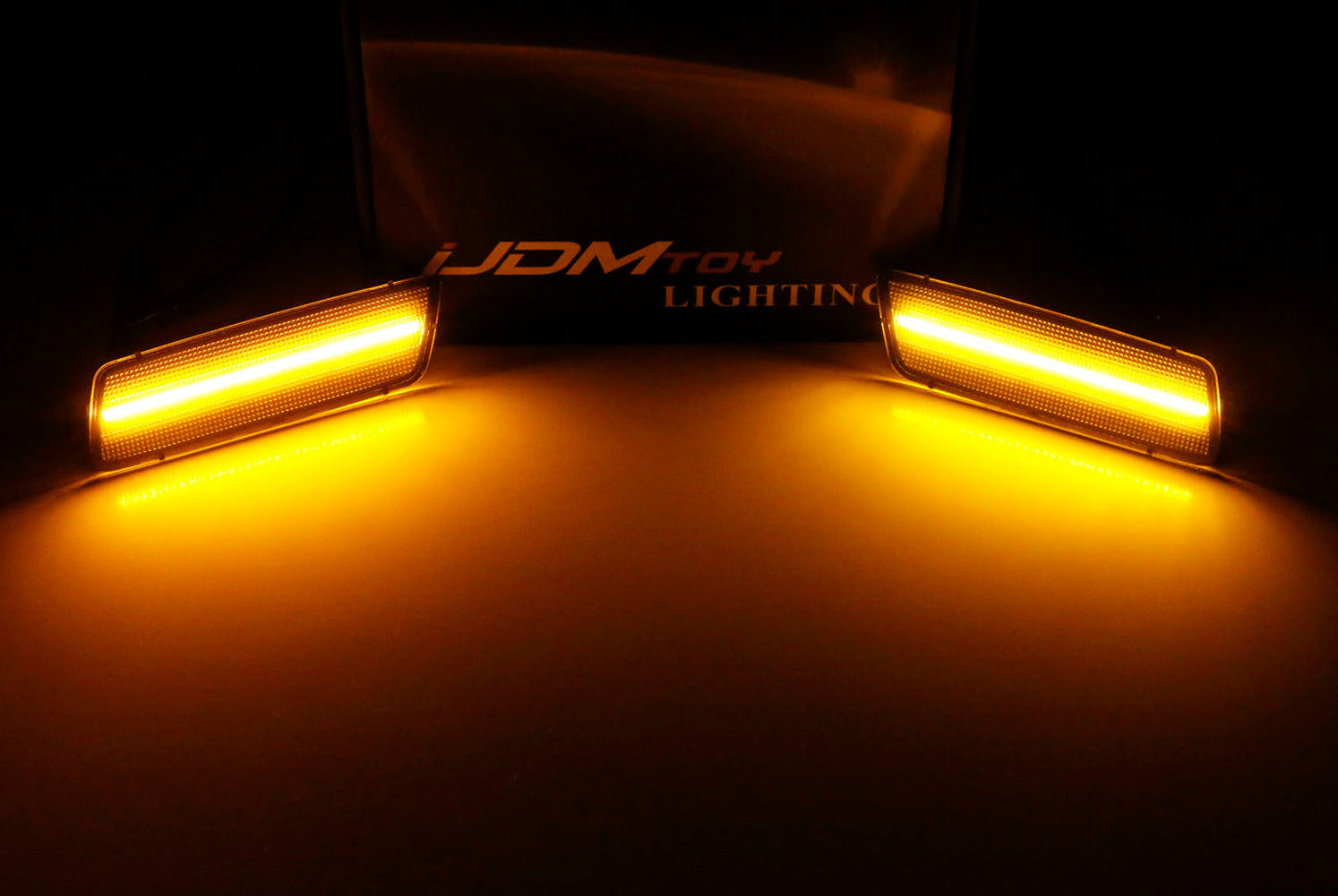 Clear Lens Amber LED Front Side Marker Light For 06-09 Volkswagen MK5 ...