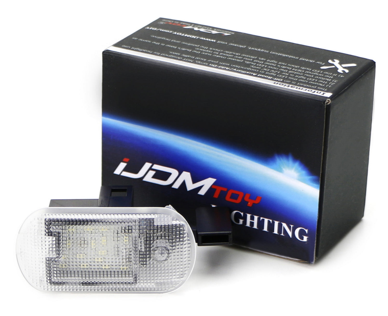2W White Full LED Glove Box Light Assembly For VW MK4 Golf Jetta Bora ...