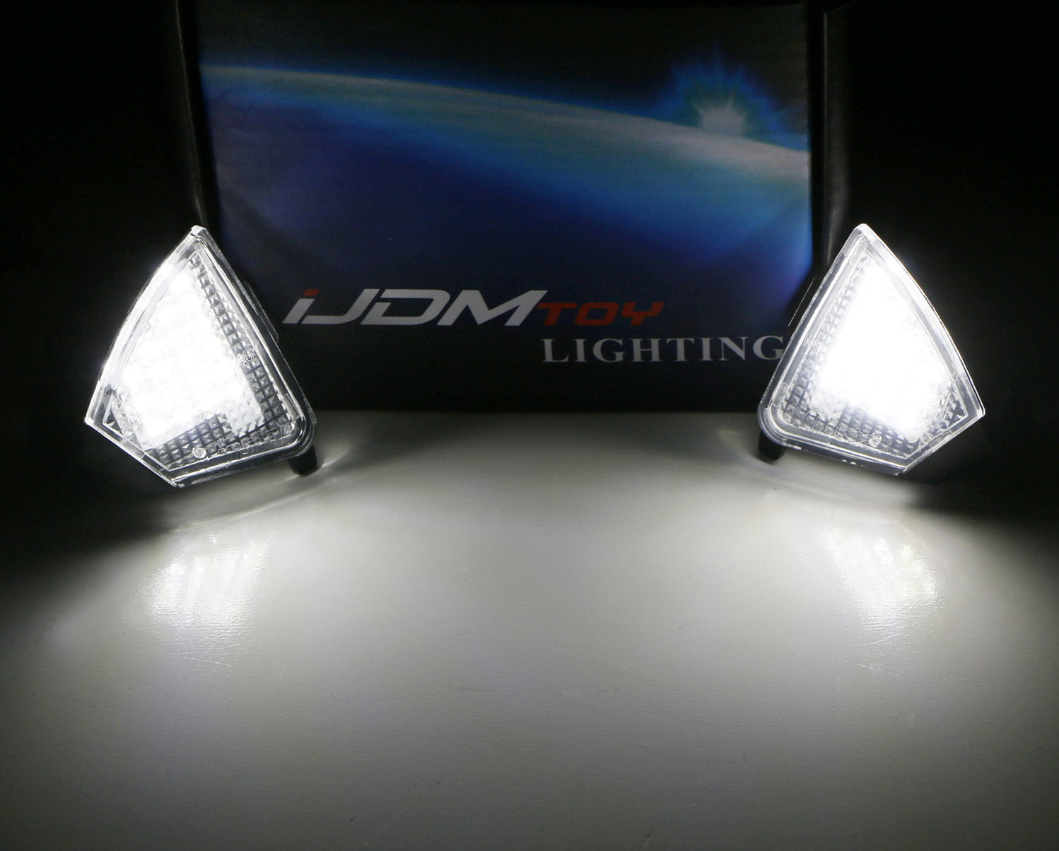 White LED Under Side Mirror Puddle Lights For Volkswagen MK5 Golf GTi ...