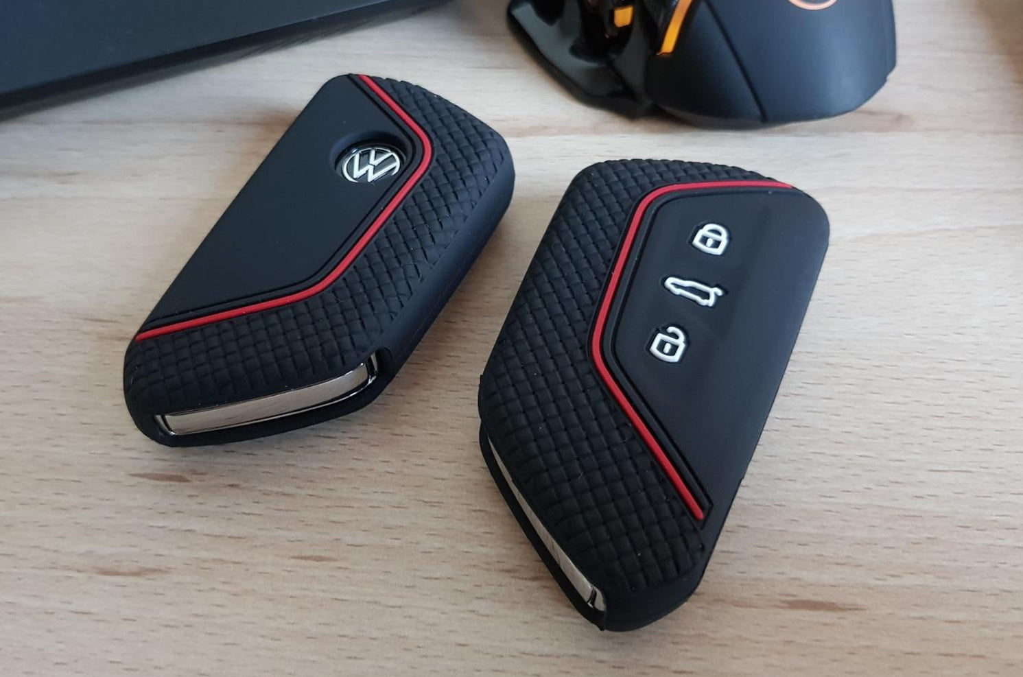 Soft Silicone Key Fob Cover For Volkswagen MK8 Golf/GTI, Skoda Octavia ...