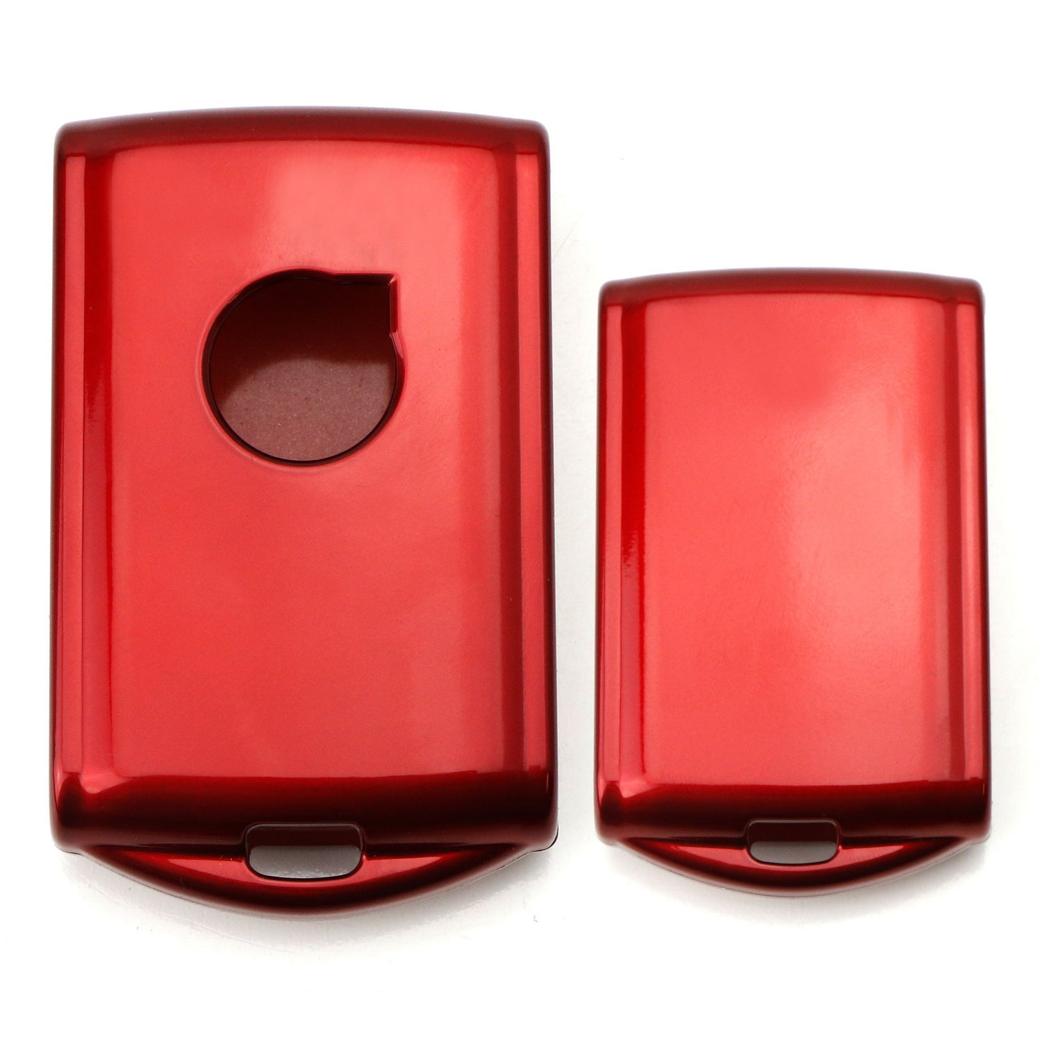 Exact Fit Glossy Metallic Red Key Fob Shell Cover For Volvo XC90 XC60 ...